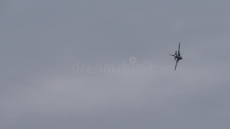 Soviet Variable Sweep Wing Fighter Bomber Plane in Flight Doing Combat ...