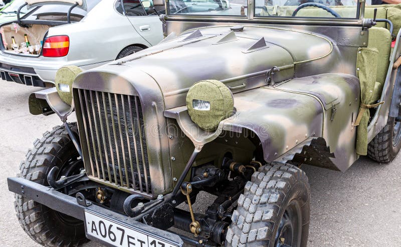 Soviet Vintage Offroad Military Command Car GAZ-67 Editorial Photo ...