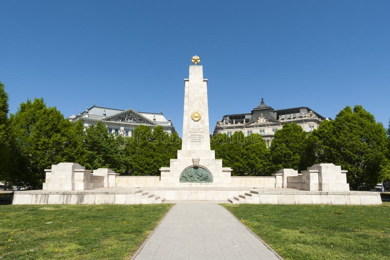 Soviet War Memorial in Budapest Stock Image - Image of memorial, park ...