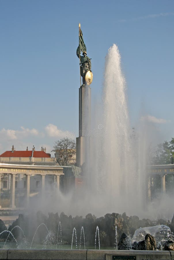 Soviet War Memorial in Vienna, Austria Stock Photo - Image of military ...