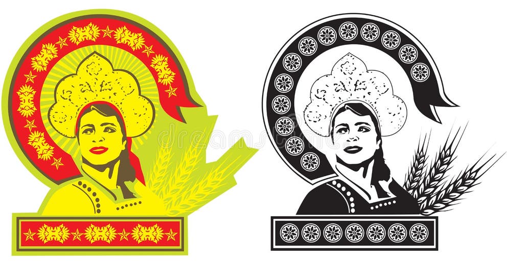 Soviet woman stock vector. Illustration of perestroika - 6426064