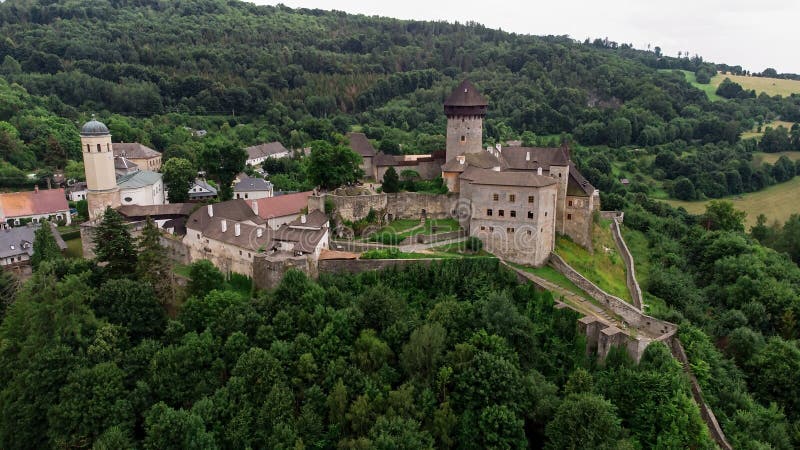 Income Castle stock photo. Image of meadows, panorama - 10200508