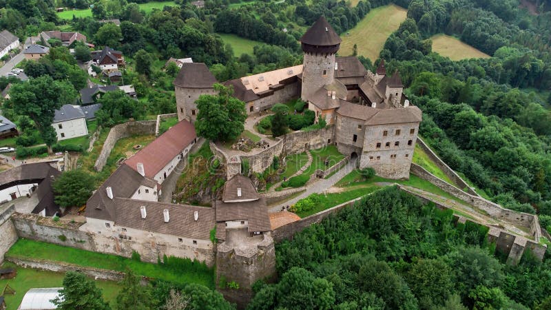 Sovinec Castle in Nizky Jesenik, Northern Moravia, Czech Republic Stock ...