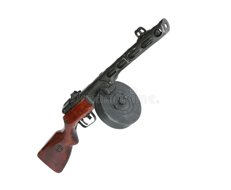 Sovjetmachinegeweer Ppsh-41 Stock Foto - Image of overwinning, militair ...