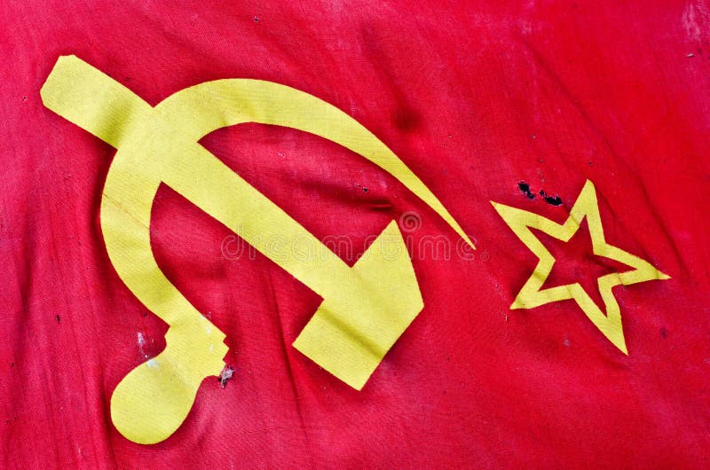 Sovjet communistische vlag stock afbeelding. Afbeelding bestaande uit ...