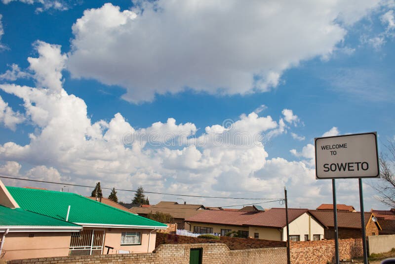 Soweto sign wide stock image. Image of walled, house - 24676755