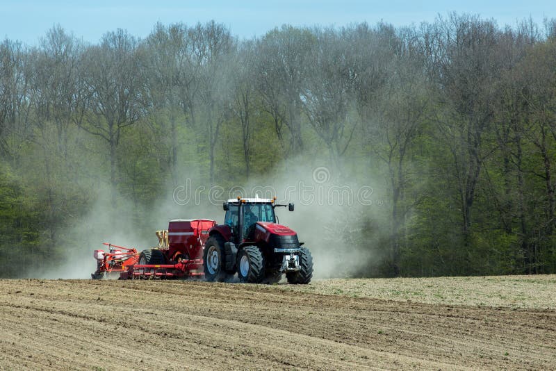 Sowing the corn stock photo. Image of earth, outdoors - 54736634