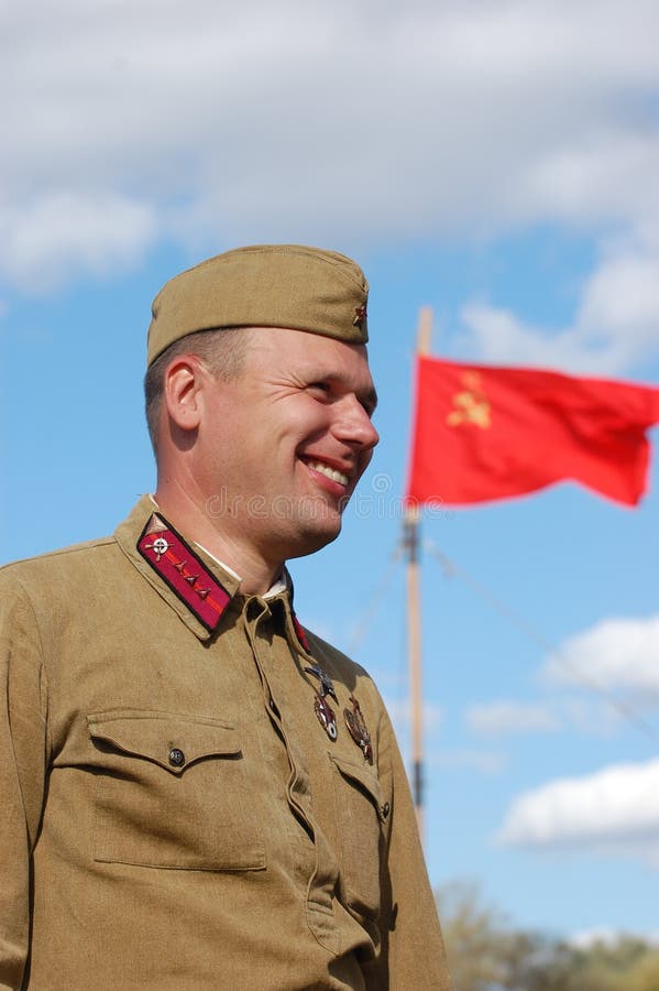 Russischer Soldat von WW2 stockbild. Bild von frühling - 9415187