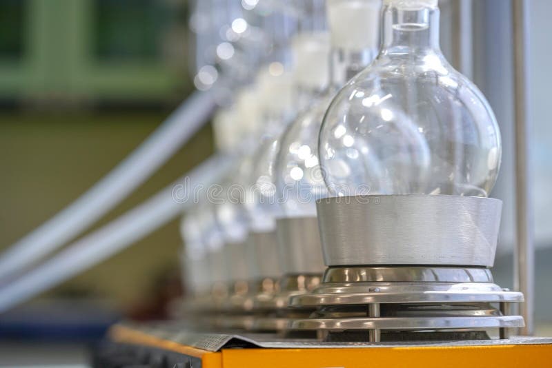 Soxhlet Extractor.Percolator-boiler and Reflux,distillation Flask on ...