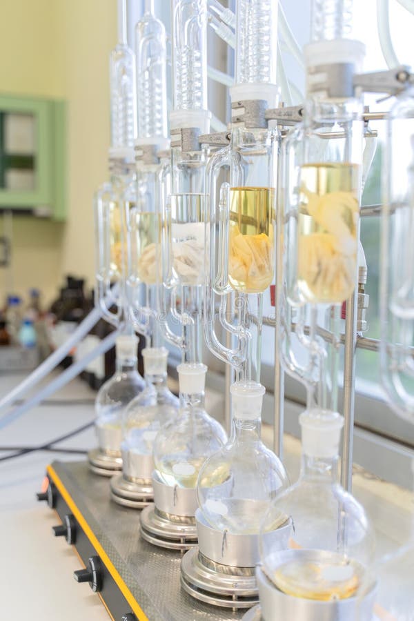 Soxhlet Extractor.Percolator-boiler and Reflux,distillation Flask on ...