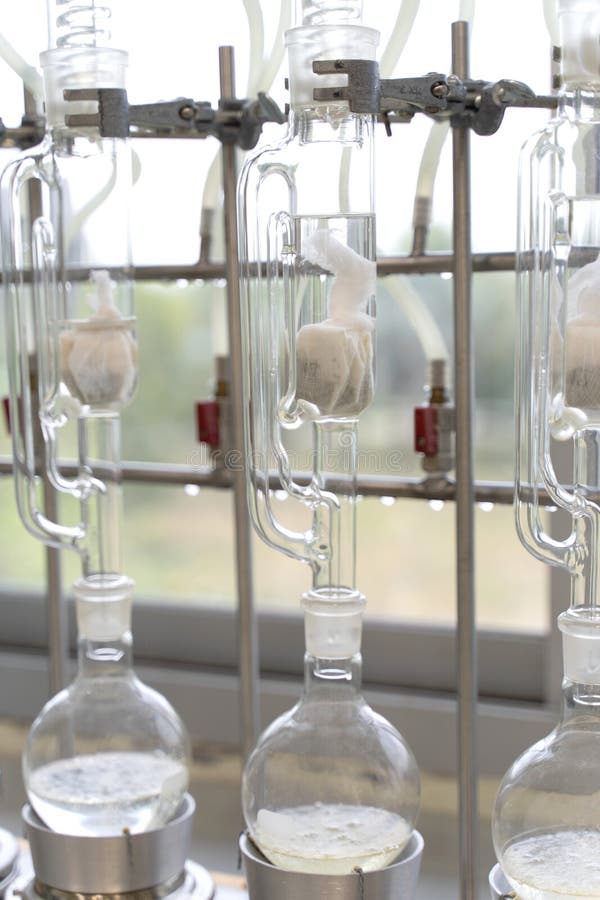 Soxhlet Extractor.Percolator-boiler and Reflux,distillation Flask on ...