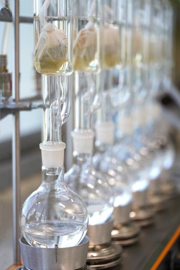 Soxhlet Extractor.Percolator-boiler and Reflux Stock Photo - Image of ...