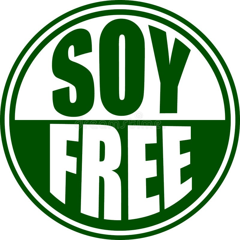Soy Free Sign. Information Food Label . Stock Vector - Illustration of ...