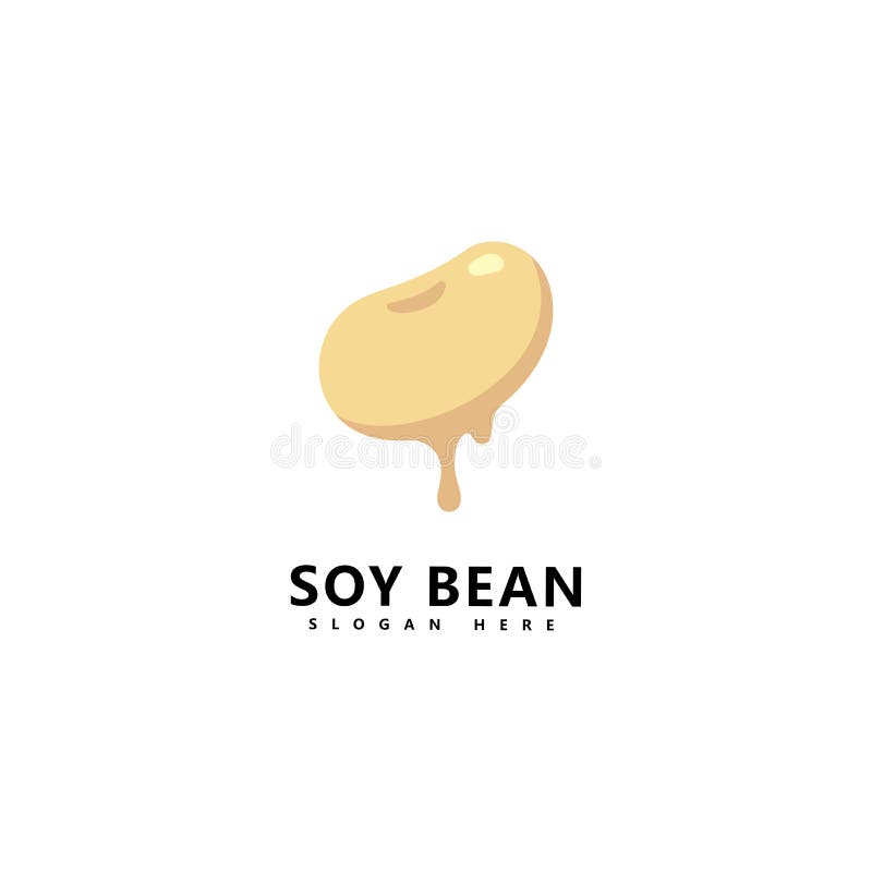 Soy Bean Logo Healthy Food Vector Design Stock Vector - Illustration of ...