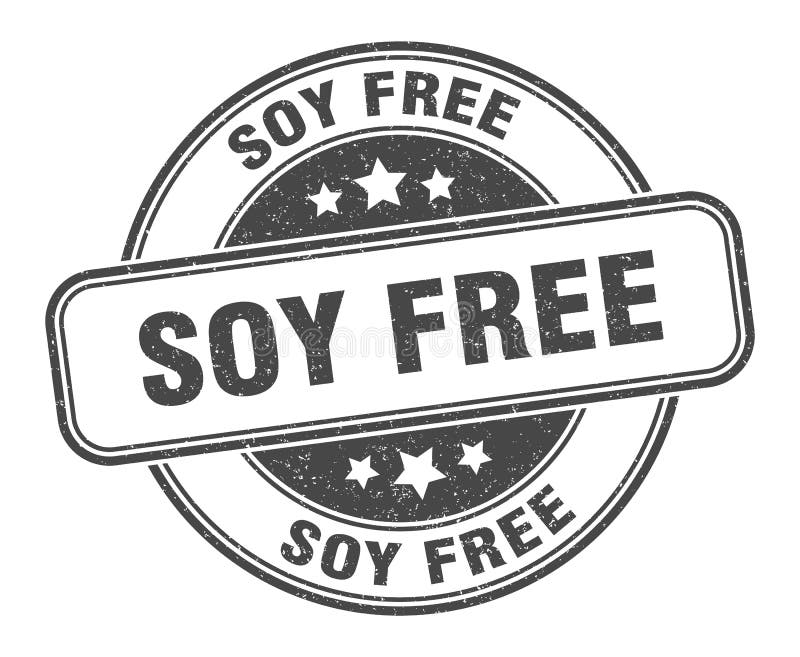 Soy Free Stamp. Soy Free Label. Round Grunge Sign Stock Vector ...
