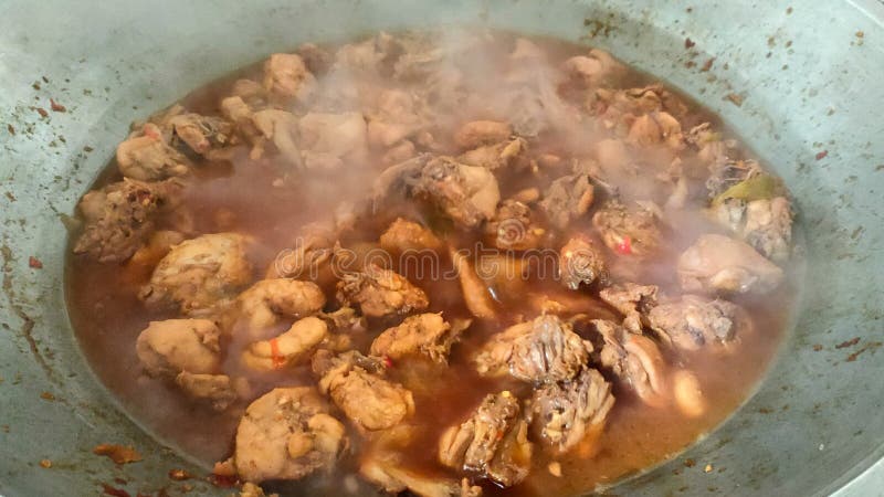 Soy Sauce Chicken while in the Cooking Process Stock Photo - Image of ...