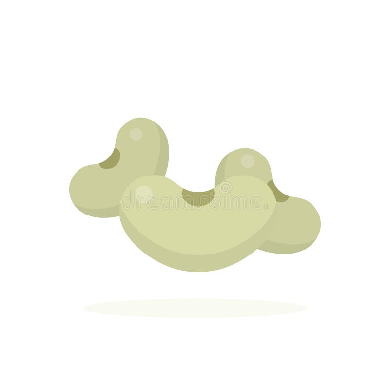 Soybeans Icon with Shadow Flat Style Stock Illustration - Illustration ...