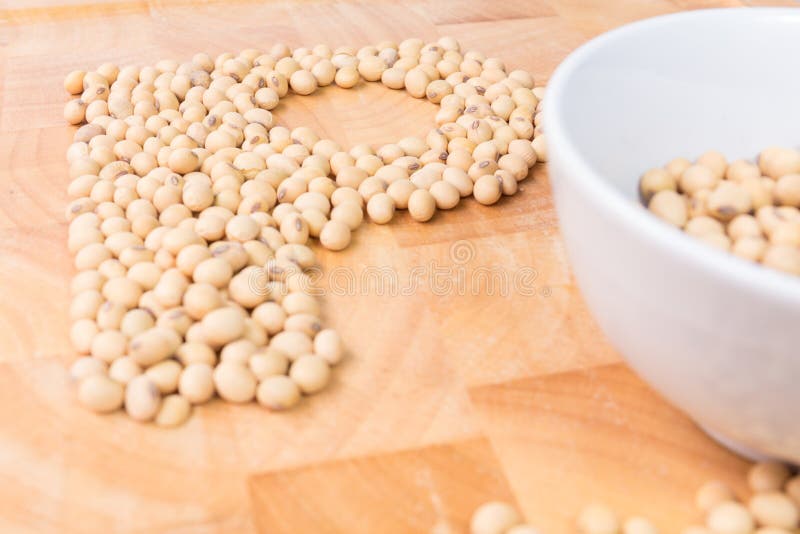 Soybeans in Shape of Soybean Word Stock Image - Image of fiber, chop ...