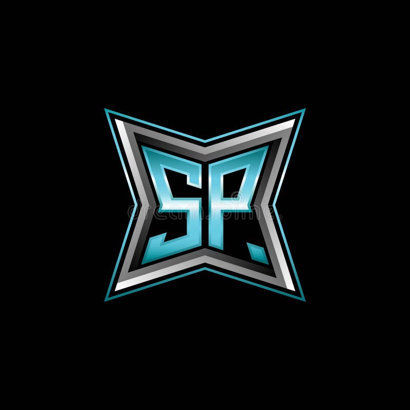 SP Logo Monogram Geometric Modern Design Stock Vector - Illustration of ...