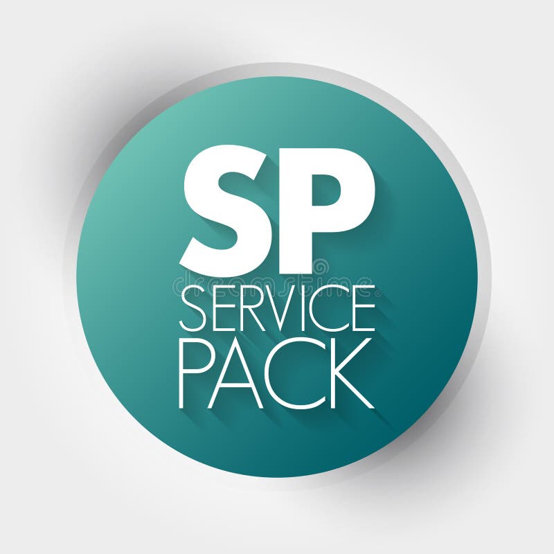 SP - Service Pack Acronym, Technology Concept Background Stock ...