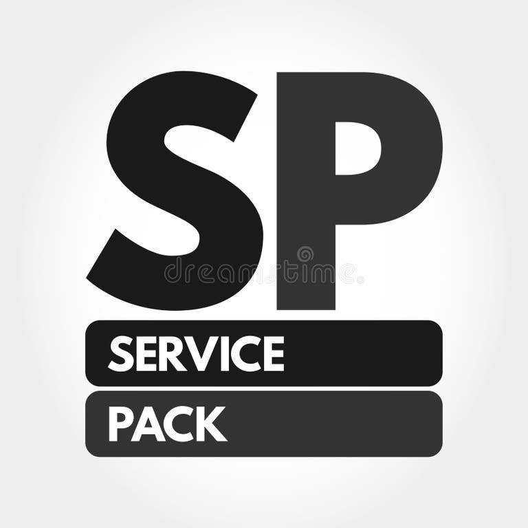 SP - Service Pack Acronym, Technology Concept Background Stock ...