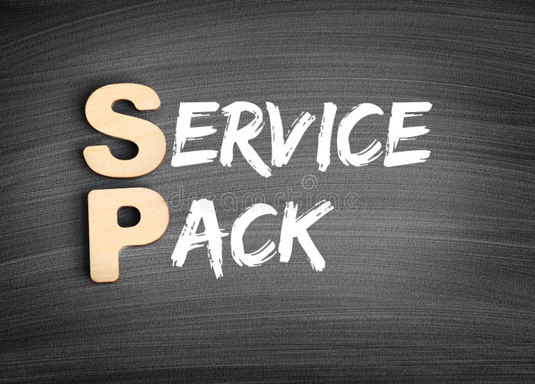 SP - Service Pack Acronym, Technology Concept on Blackboard Stock Photo ...