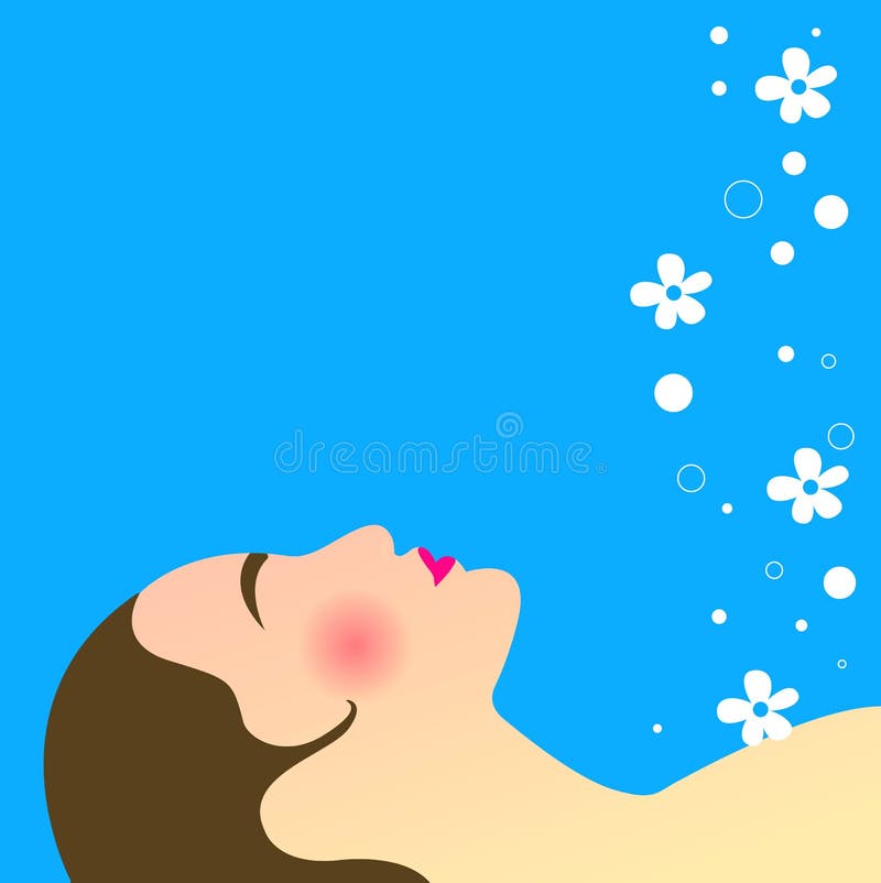 Spa stock illustration. Illustration of profile, people - 10193972