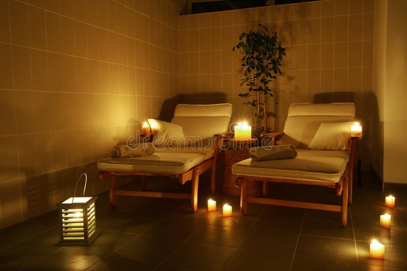 Spa stock image. Image of chair, romantic, glow, relaxation - 2568367