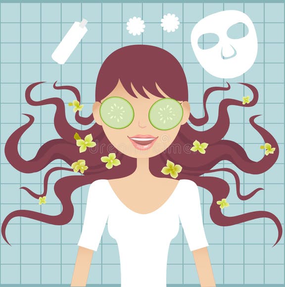 Cucumber Facial Spa Stock Illustrations – 1,364 Cucumber Facial Spa ...