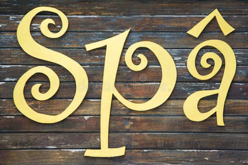 Letrero Del Salón Del Balneario Fotos de stock - Fotos libres de ...