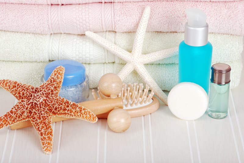 Spa accessories stock image. Image of care, green, pink - 21395601