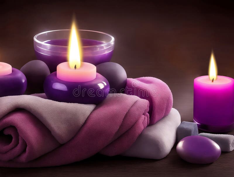 Spa Accessory Composition Set, Generative AI Illustration Stock ...