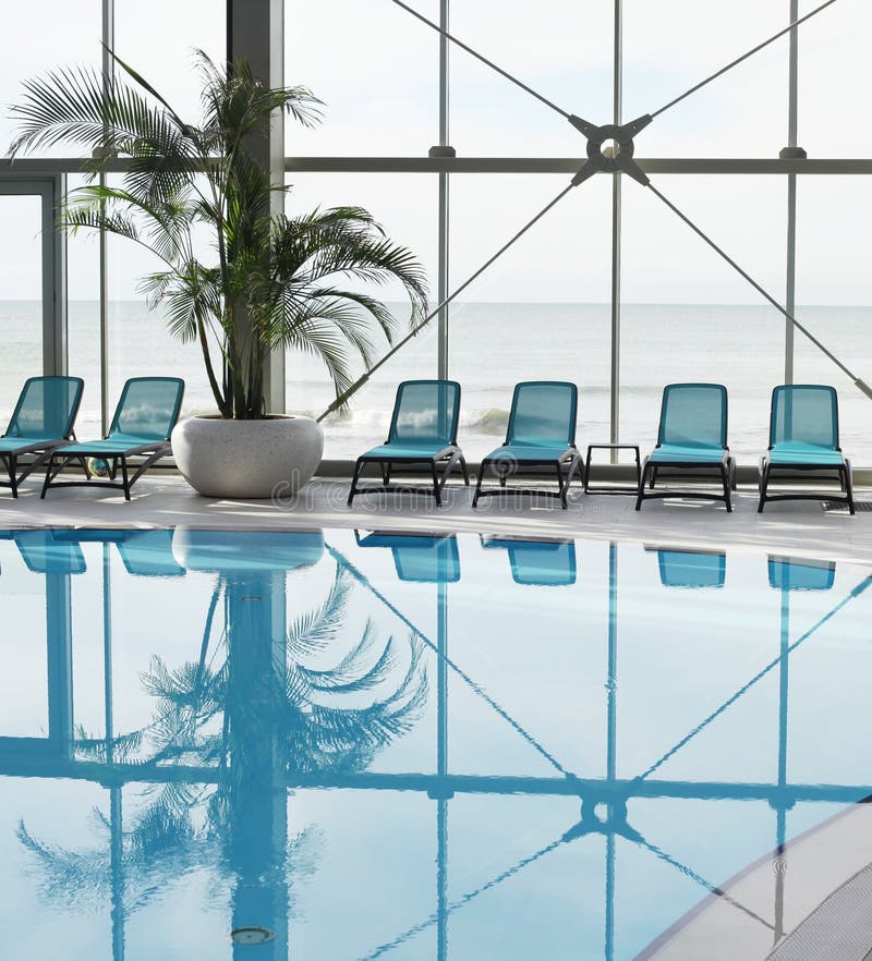 Spa Area with Swimming Pool Stock Photo - Image of resort, swimming ...