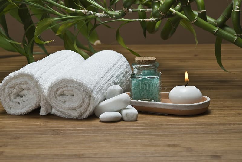 Zen Bath - Spa Retreat stock photo. Image of candle, health - 2260776