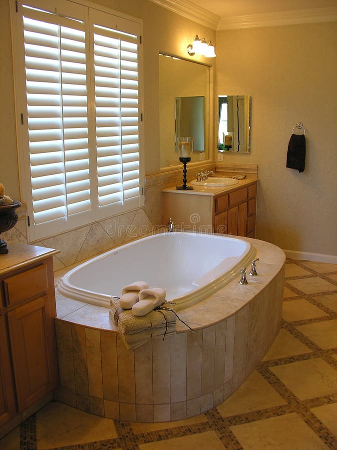 Spa Bath stock image. Image of tile, sink, inside, interior - 965619