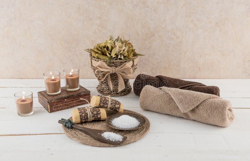 Bath essentials stock image. Image of bath, luxury, aroma - 256657