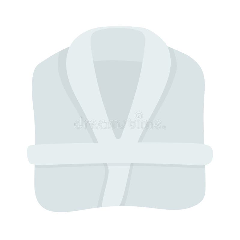 Spa Bathrobe Illustration in Cartoon Flat Style. a Hand-drawn Design ...