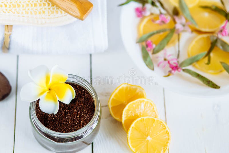 Aromatherapy With Lemon And Lavender Stock Photo - Image of twig ...