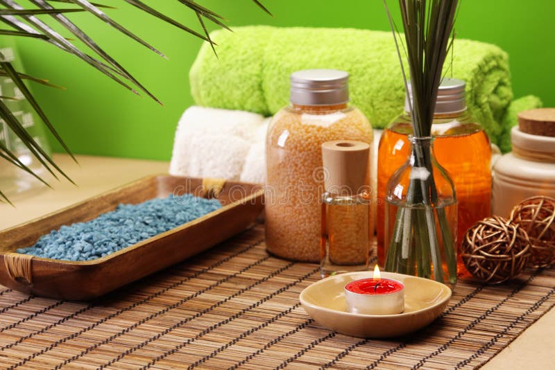 Young Beauty Female Relaxing in Spa Salon Stock Image - Image of adult ...