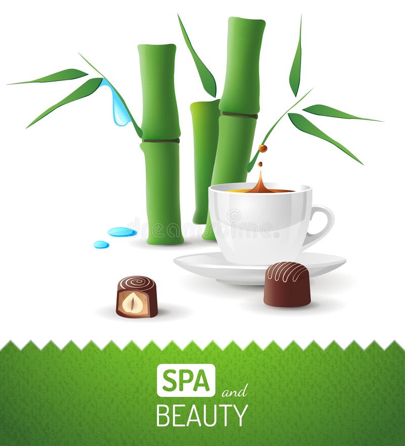 Spa and beauty background stock vector. Illustration of aroma - 38562824