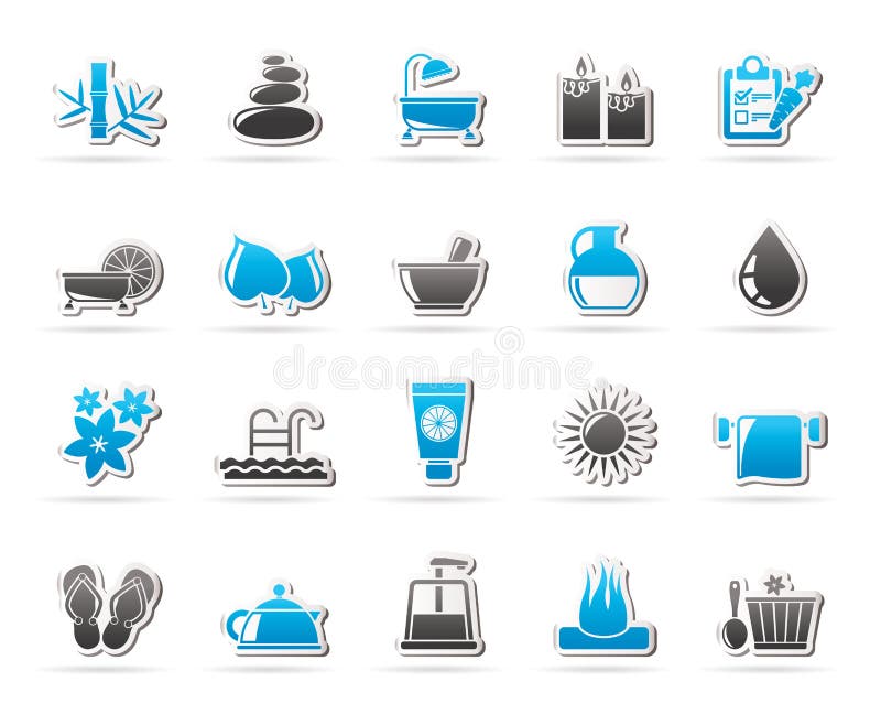 Body Care and Cosmetics Icons Stock Vector - Illustration of lipstick ...