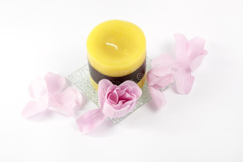 Spa candle stock image. Image of light, japanese, bamboo - 15175805