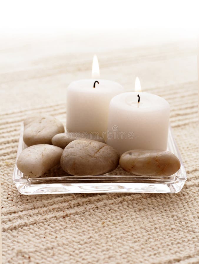 SPA Candles stock image. Image of aromatherapy, therapy - 5019479