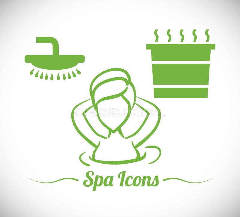 Spa Center design stock vector. Illustration of bath - 58564346