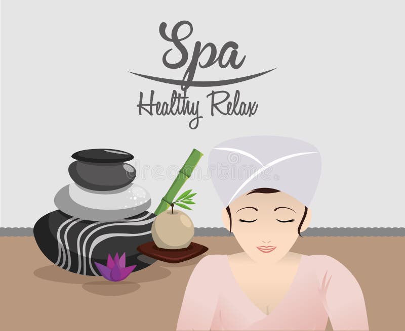 Spa Center design stock vector. Illustration of relaxed - 58564537