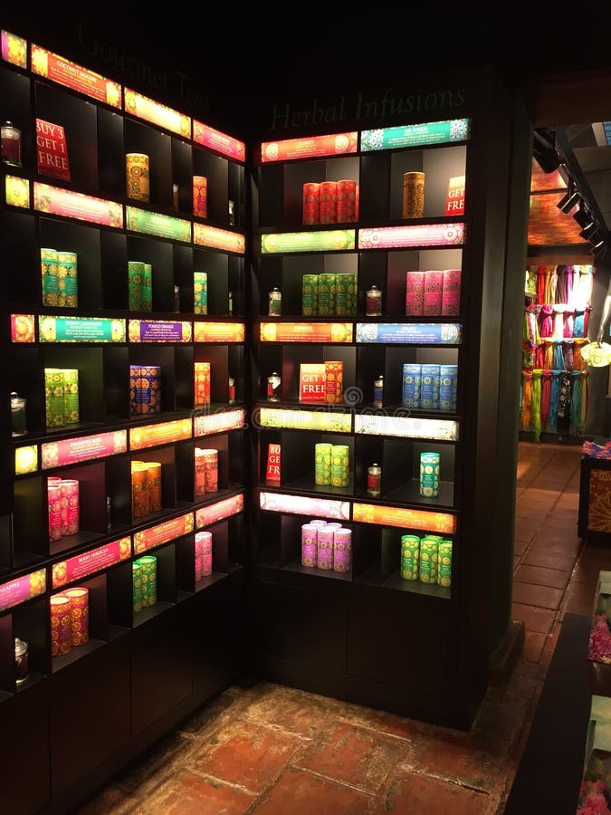 Interiors of Spa Ceylon, Colombo Editorial Photo - Image of packaging ...