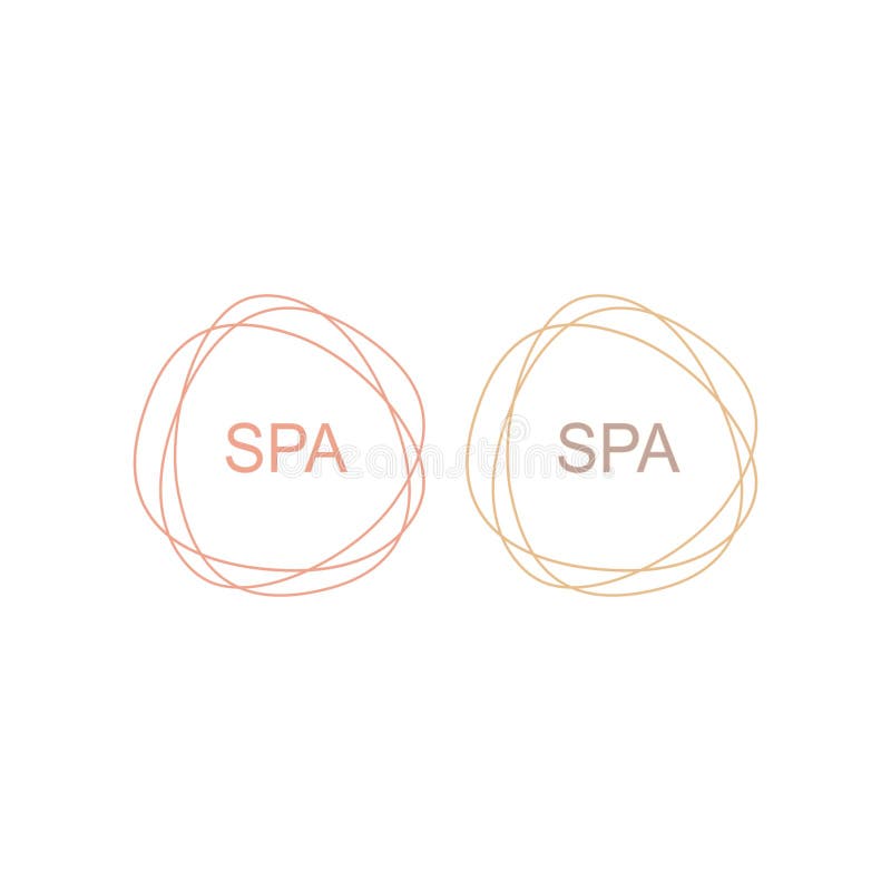 Spa in Circle Sign Symbol Logo Vector Stock Vector - Illustration of ...