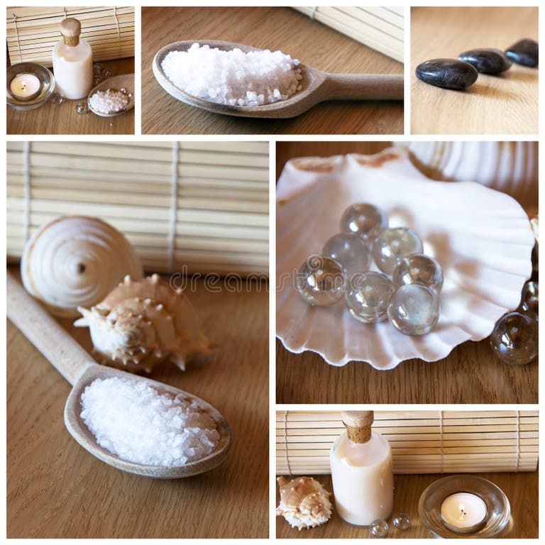 Spa collage stock image. Image of life, health, hygiene - 16698753
