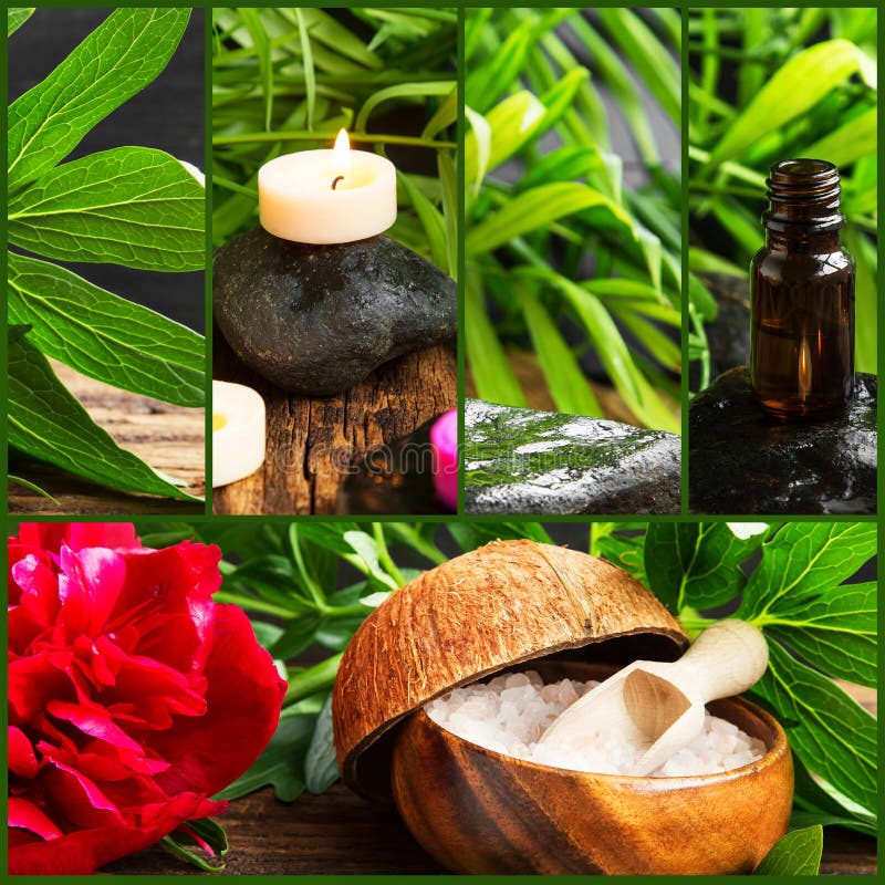 Spa Collage stock photo. Image of concept, aromatherapy - 54902182