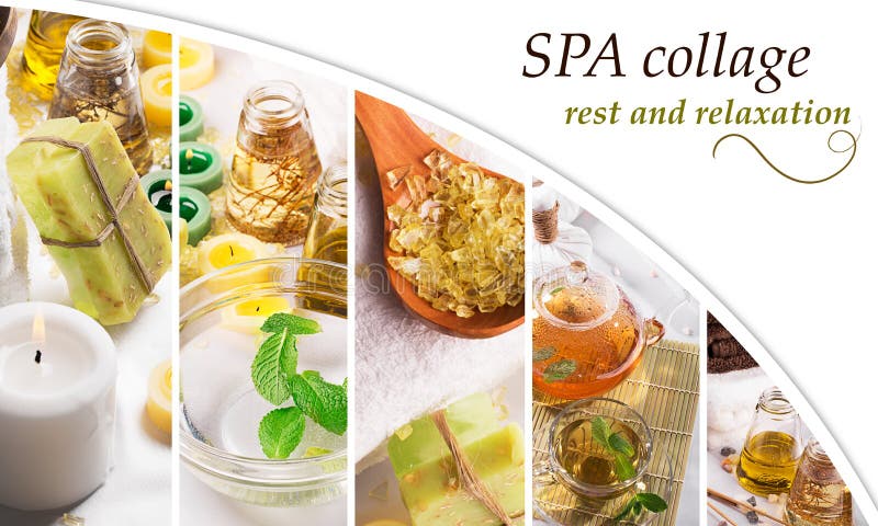 SPA collage stock image. Image of oriental, lifestyle - 43167515